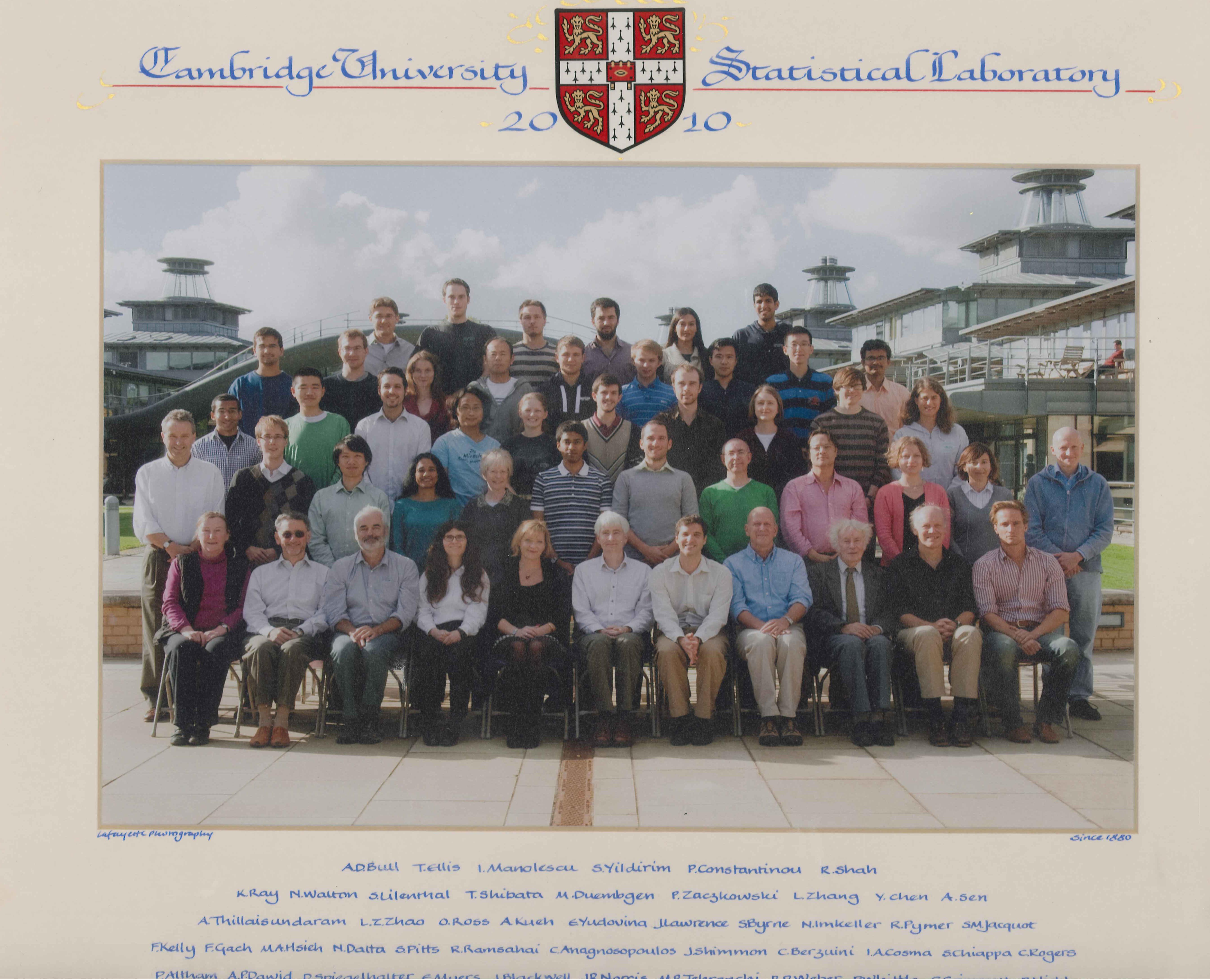 Gallery of Photographs - 1953-2024 | Statistical Laboratory